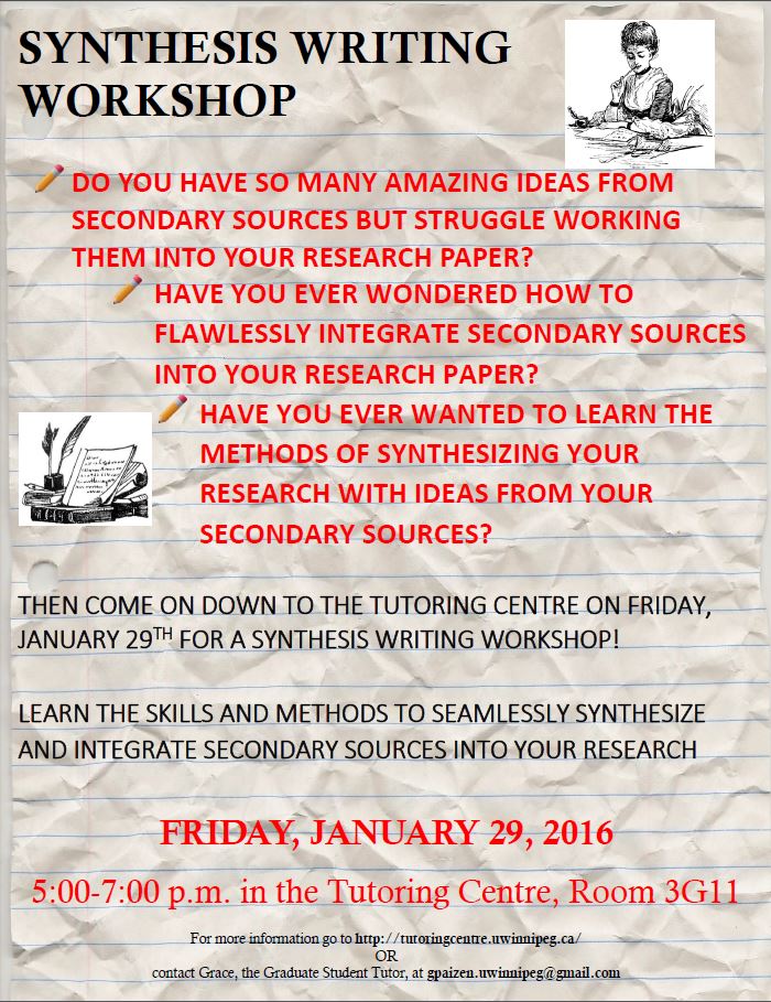 Graduate Student Synthesis Writing Workshop | Cultural Studies | The ...