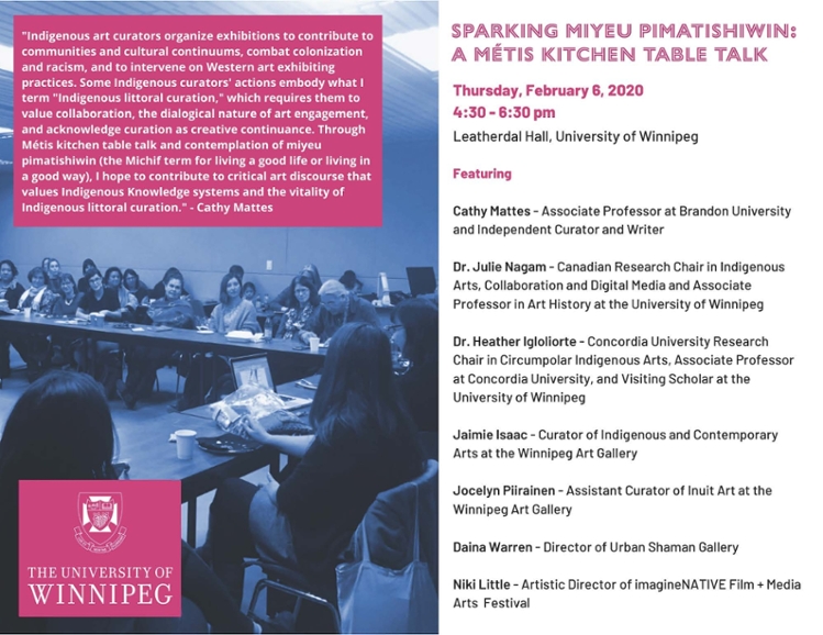 Metis Kitchen Table Talk | History | The University of Winnipeg