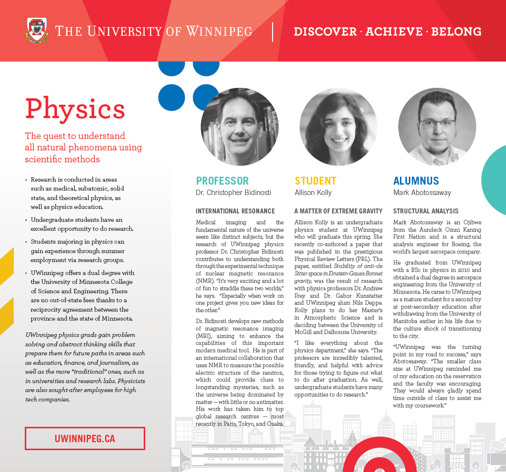 Physics Profiles: Professor, Student, & Alumnus | Physics | The ...